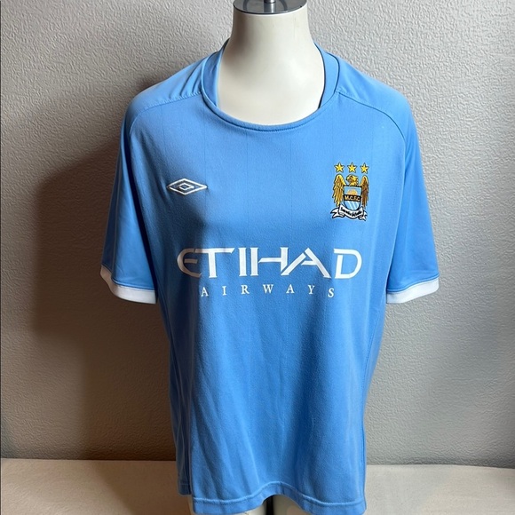 Umbro | Shirts | Authentic Manchester City 2112 Home Jersey Umbro Mens ...